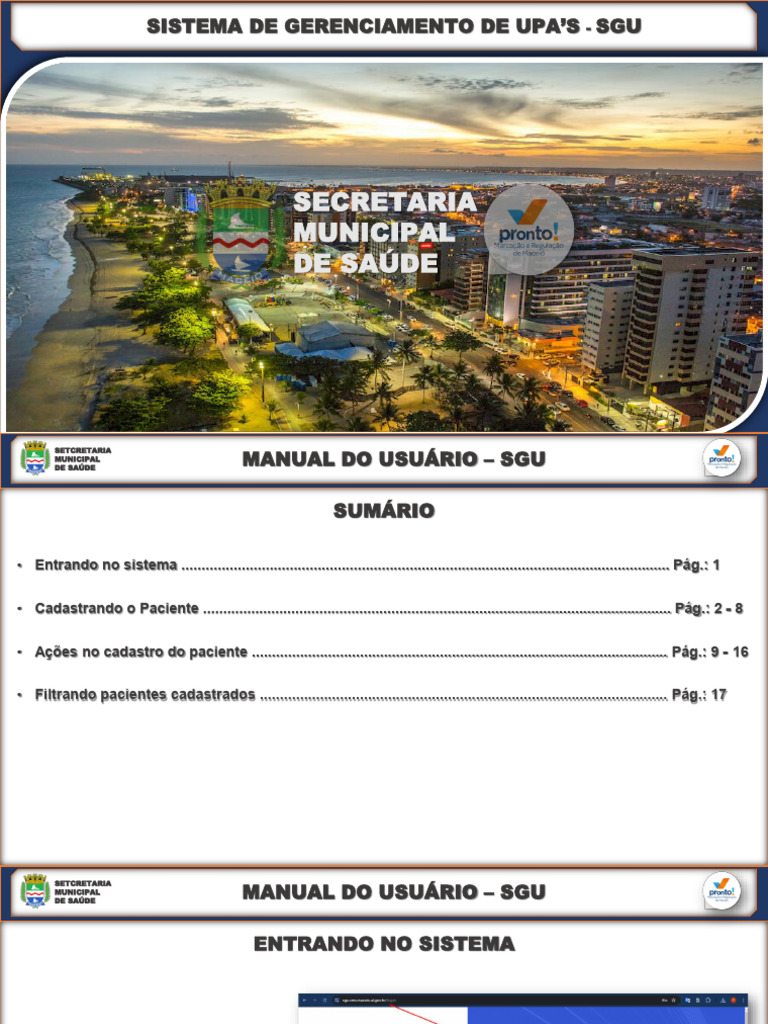 (V1.0) Manual Sgu Maceió | PDF