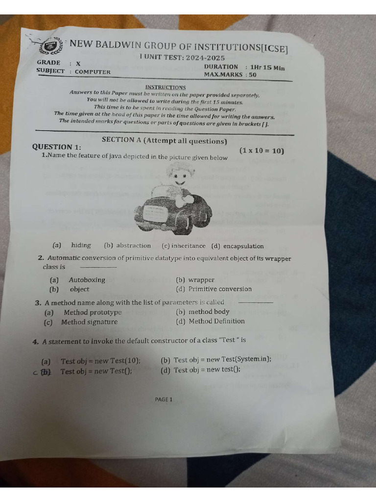 Computer Practice Paper | PDF