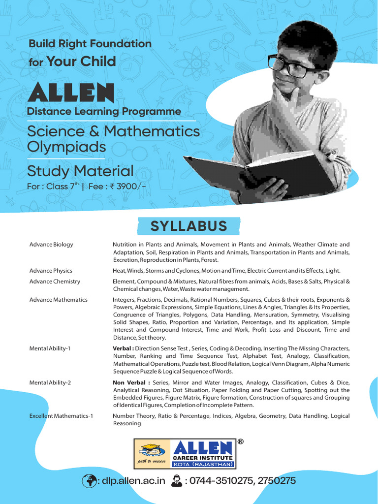 SMP For Science Maths Olympiads Class VII | PDF | Ratio | Mathematics