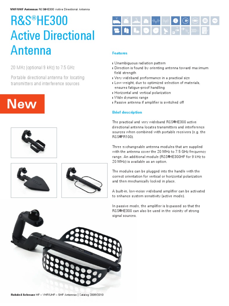 HE300 Brief e | PDF | Ultra High Frequency | Antenna (Radio)
