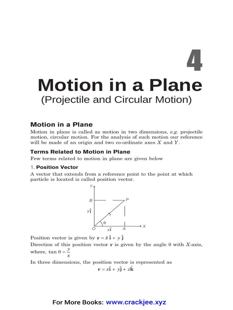 Motion in A Plane - 084247 | PDF | Acceleration | Teaching Methods ...