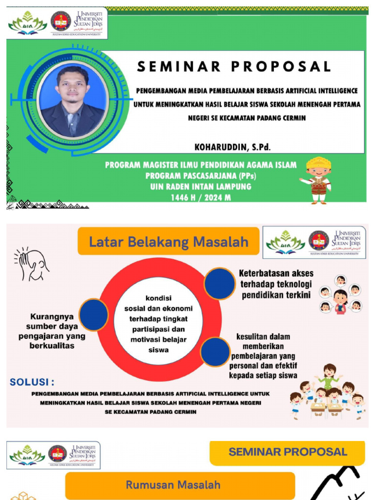 Kohar - PPT Seminar Proposal (1) - Dikompresi | PDF