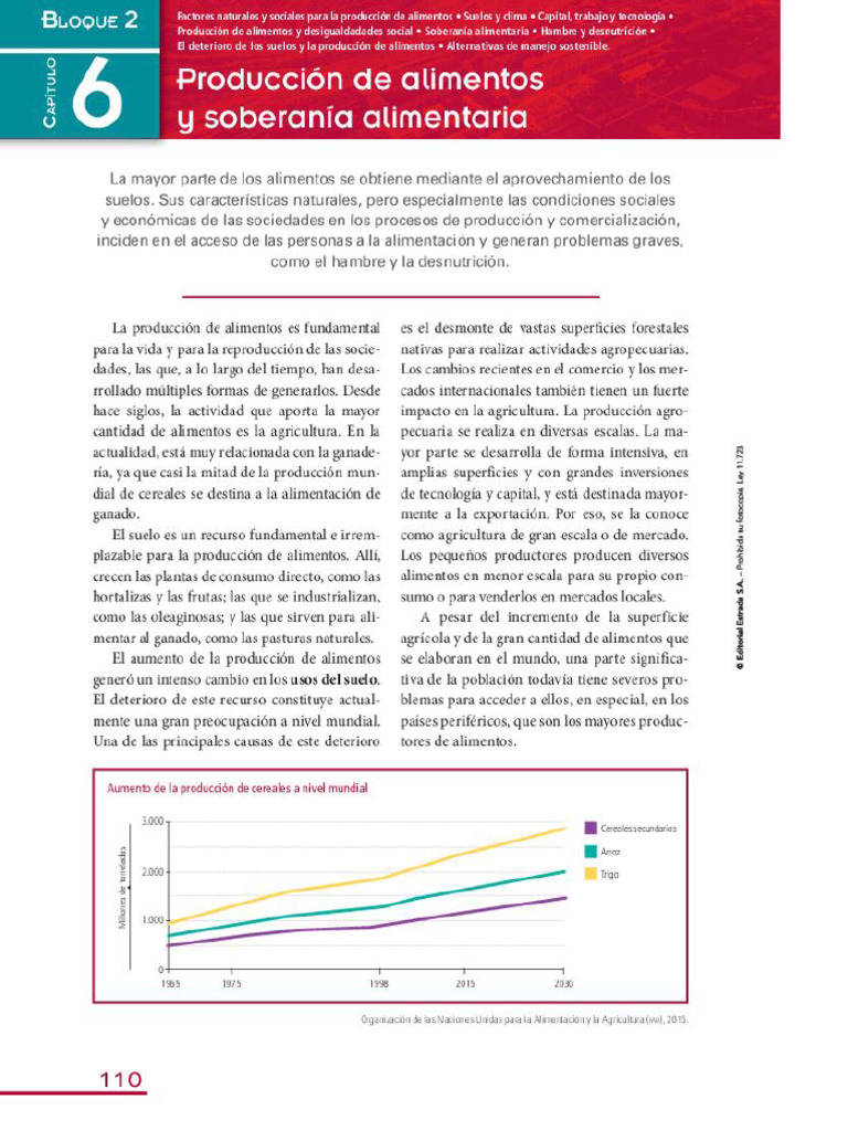 Producción de Alimentos y Soberanía Alimentaria | PDF