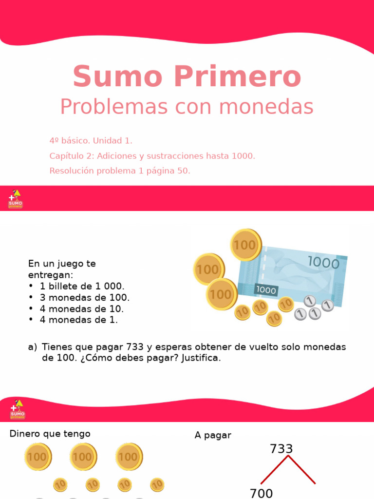4B U1 ppt1 Cap2 Sumas y Restas Hasta 1000 | PDF