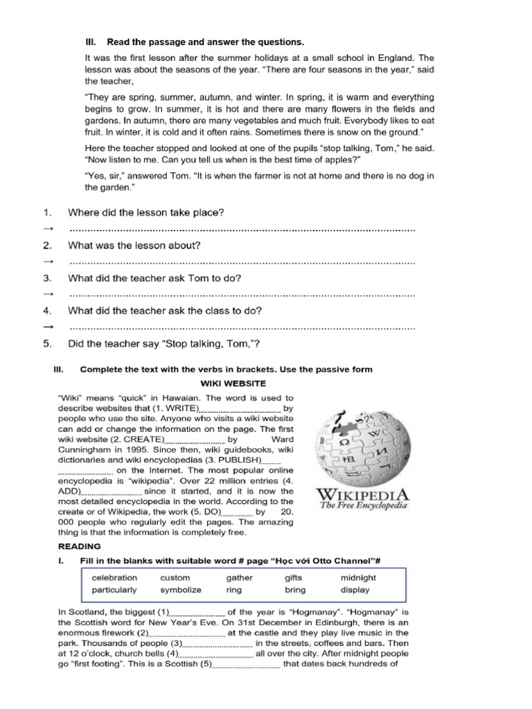 Lesson2 Reading Listening Pdf