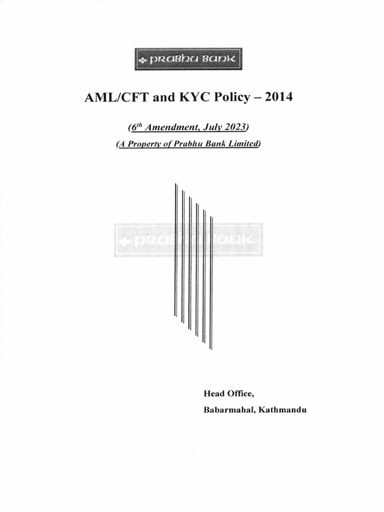 AML Policy 6th Ammendment | PDF