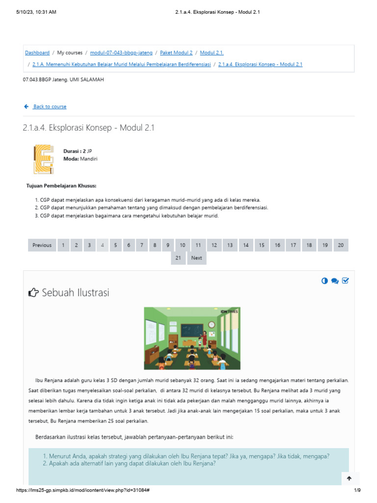2.1.a.4. Eksplorasi Konsep - Modul 2.1 C | PDF