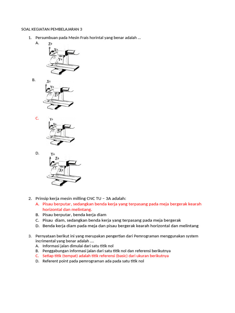 Soal CNC - KB 3 | PDF