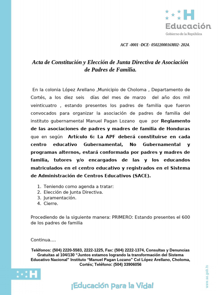 ACTA APF | PDF