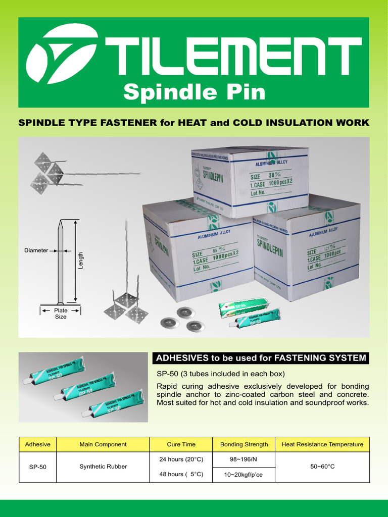 Tilement Spindle Pin Brochure | PDF