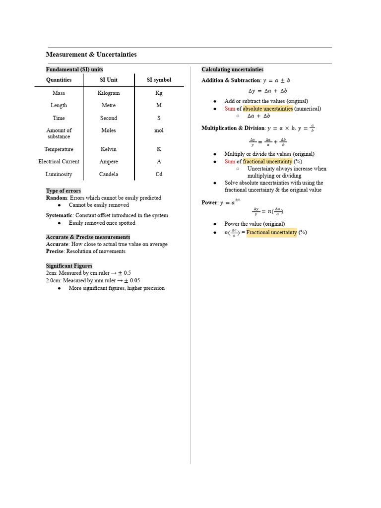 Phy Master Note | PDF