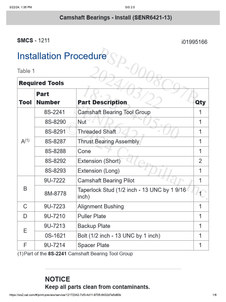 5EK Cam Bushings Install | PDF