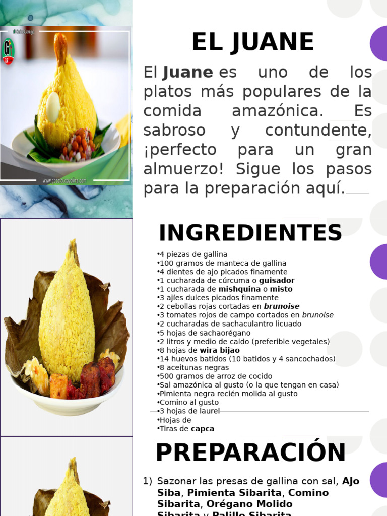 El Juane | PDF | Preparación de comida y bebida | Cocina, comidas y vino