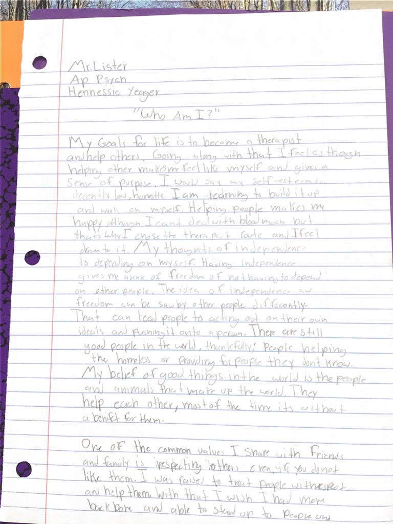 "Who Am I" Essay | PDF