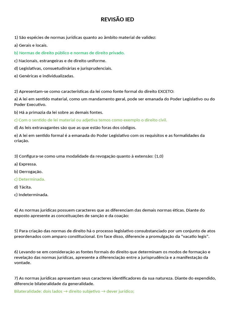 Revisão Ied 2 | PDF