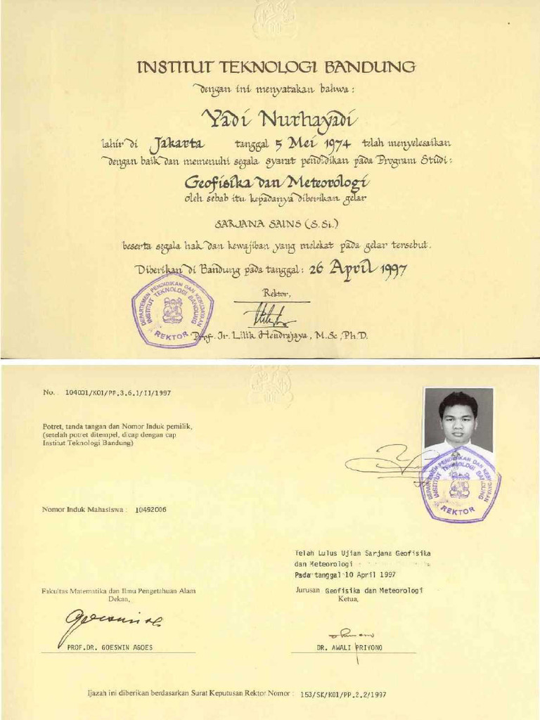 IjazahS1 Yadi Nurhayadi | PDF