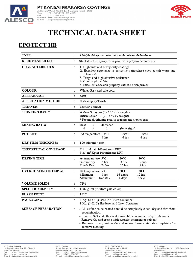 TDS EPOTECT HB (Final) | PDF