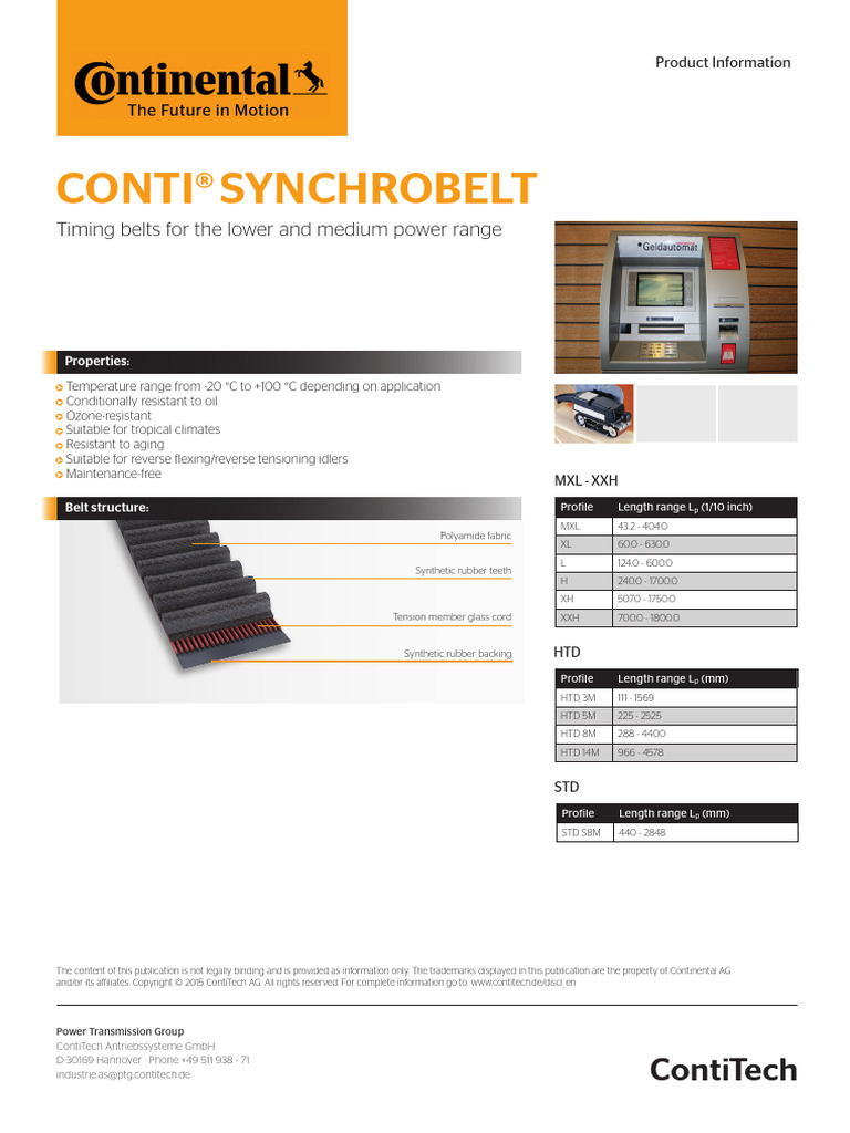 Conti Synchrobelt Imperial | PDF