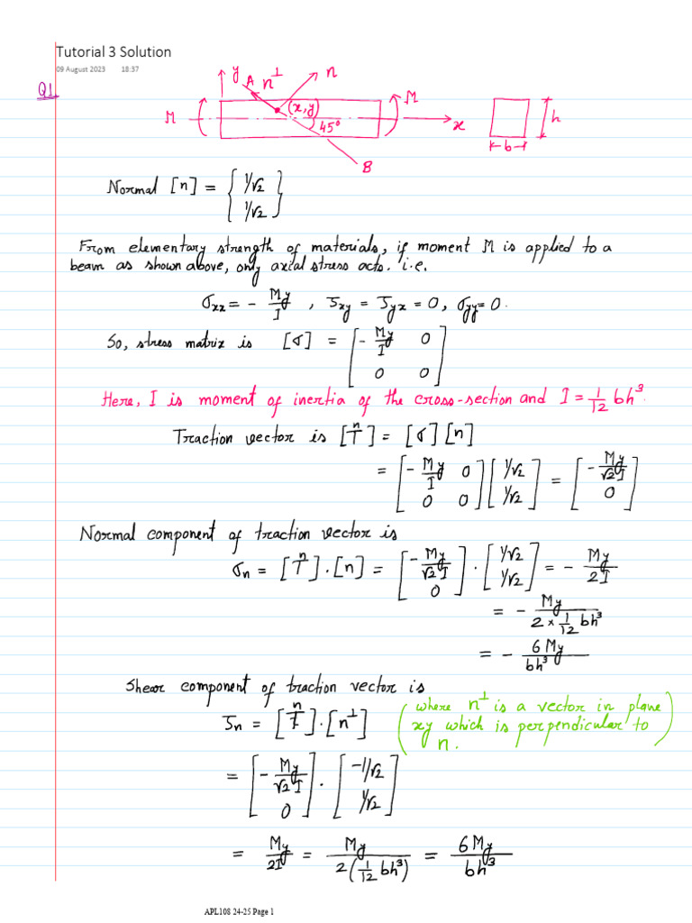 Tutorial 3 Solution | PDF