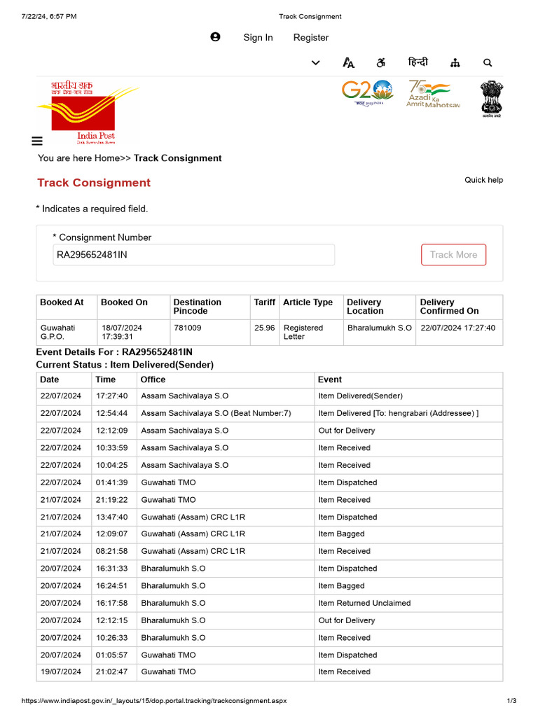 Track Consignment ANAND MEDICOS | PDF
