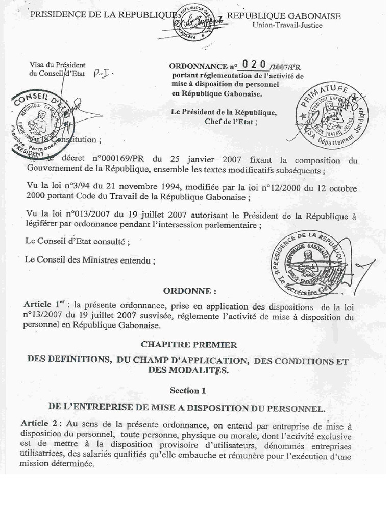 Ordonnance Personnel | PDF
