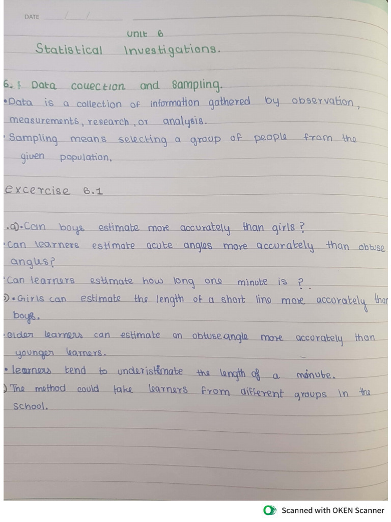 Maths CHP 6 Notes | PDF