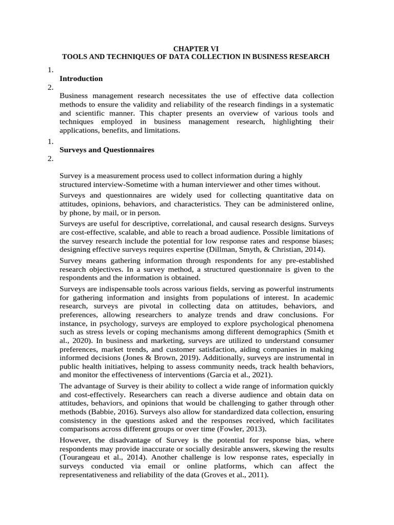 Data Collection Tools in Research | PDF | Survey Methodology | Career ...