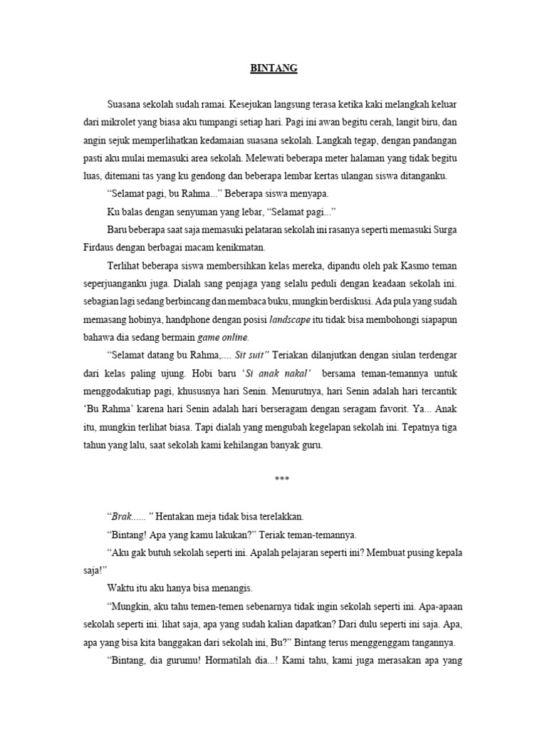 BINTANG - Rido Wahyudi | PDF