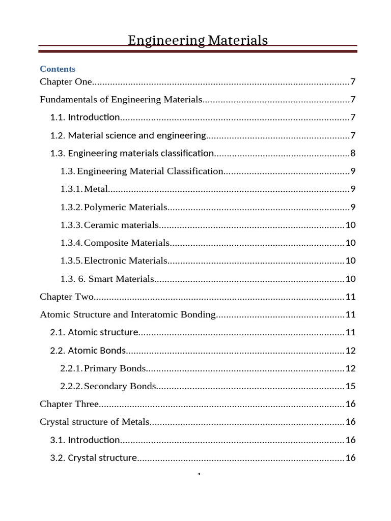 Engineering Materials | PDF