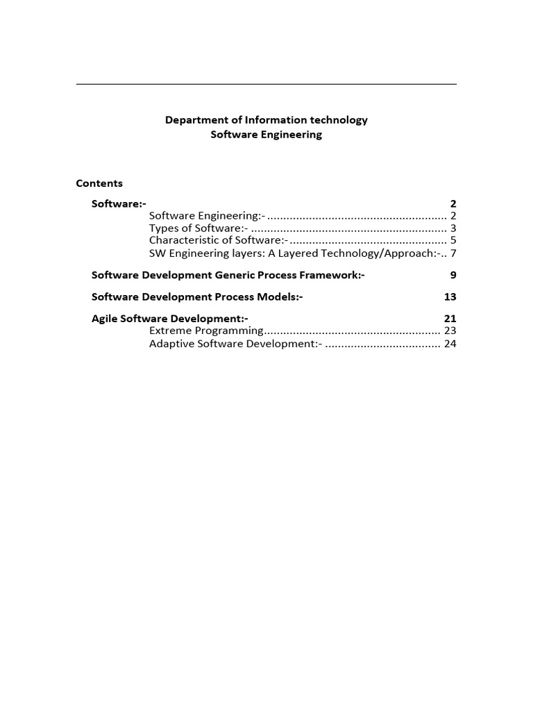 Chapter 1 Software Development Process | PDF Chapter 1 Software Development Process | PDF