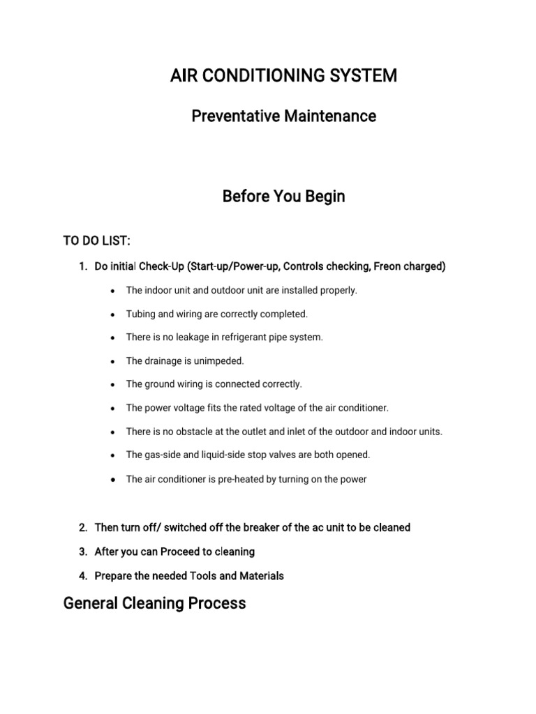 PMS Cleaning | PDF