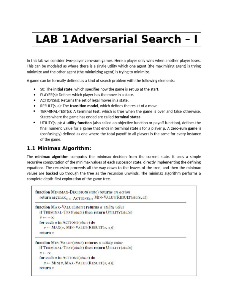 8 Adversarial Search | PDF