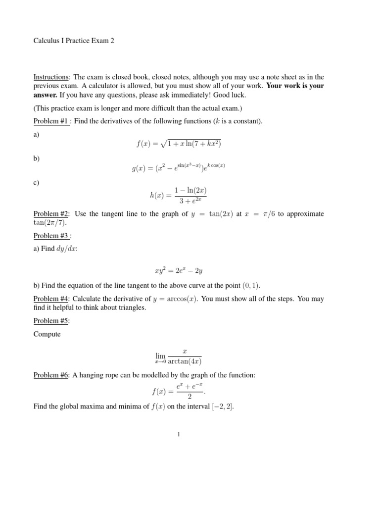 Practice Exam 2 | PDF