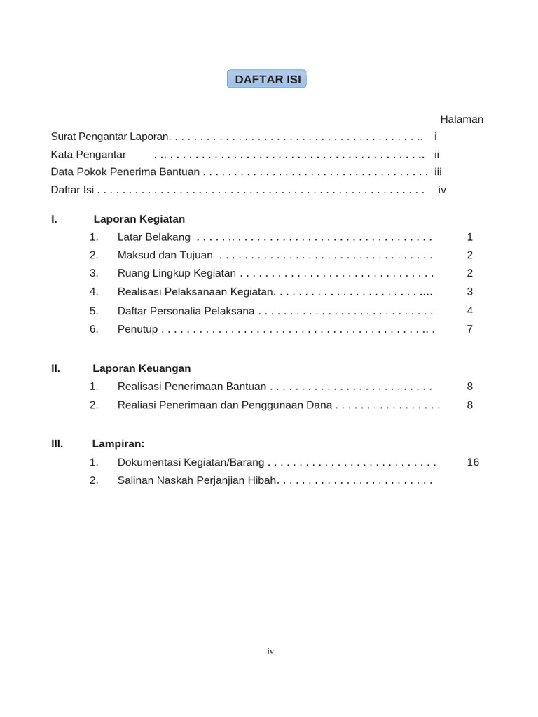Daftar Isi | PDF