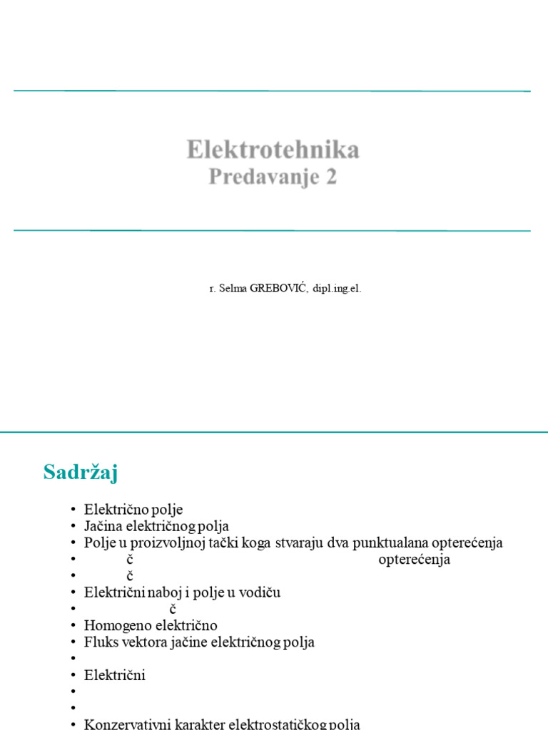 Predavanje 2 | PDF