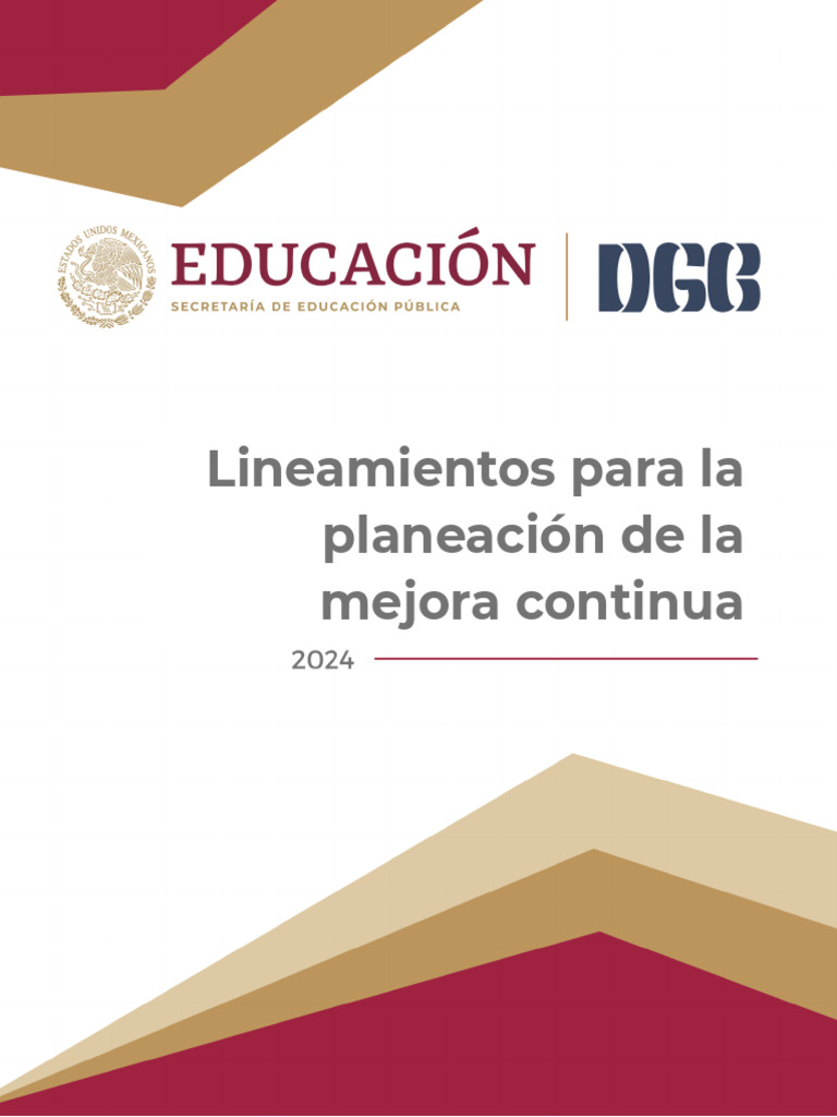 Lineamientos Del PMC 2024-2025 Imprimir | PDF