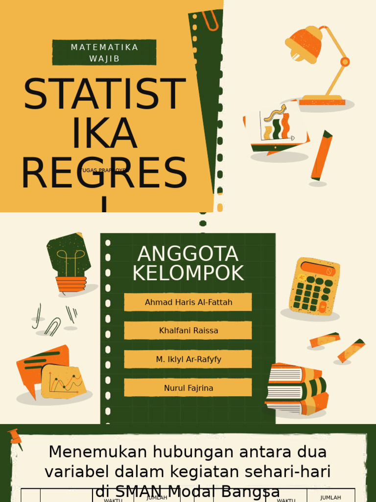 Statistika Regresi Matwa | PDF