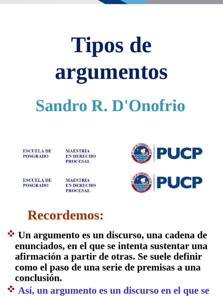Tres Tipos de Argumentos 02 | PDF