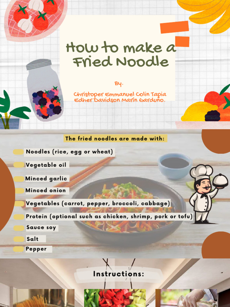 How To Make Fried Noodles | PDF