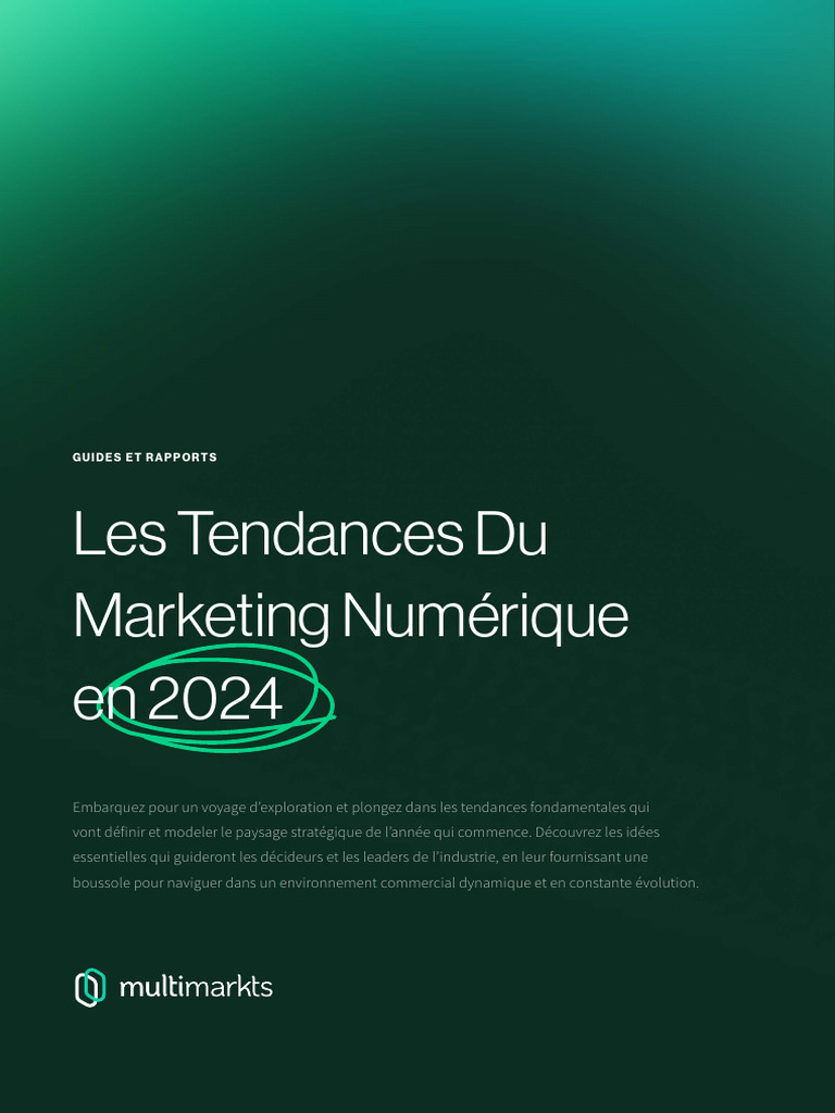 Les Tendances Du Marketing Numerique en 2024 - Multimarkts - FRA | PDF