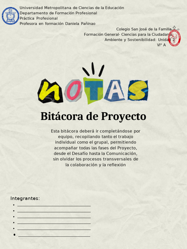 Bitácora de Proyecto | PDF
