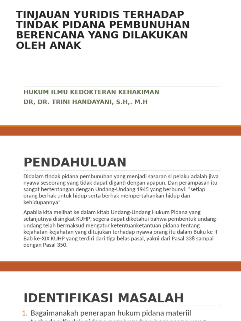 Presentation Tinjauan Yuridis | PDF | Social Science