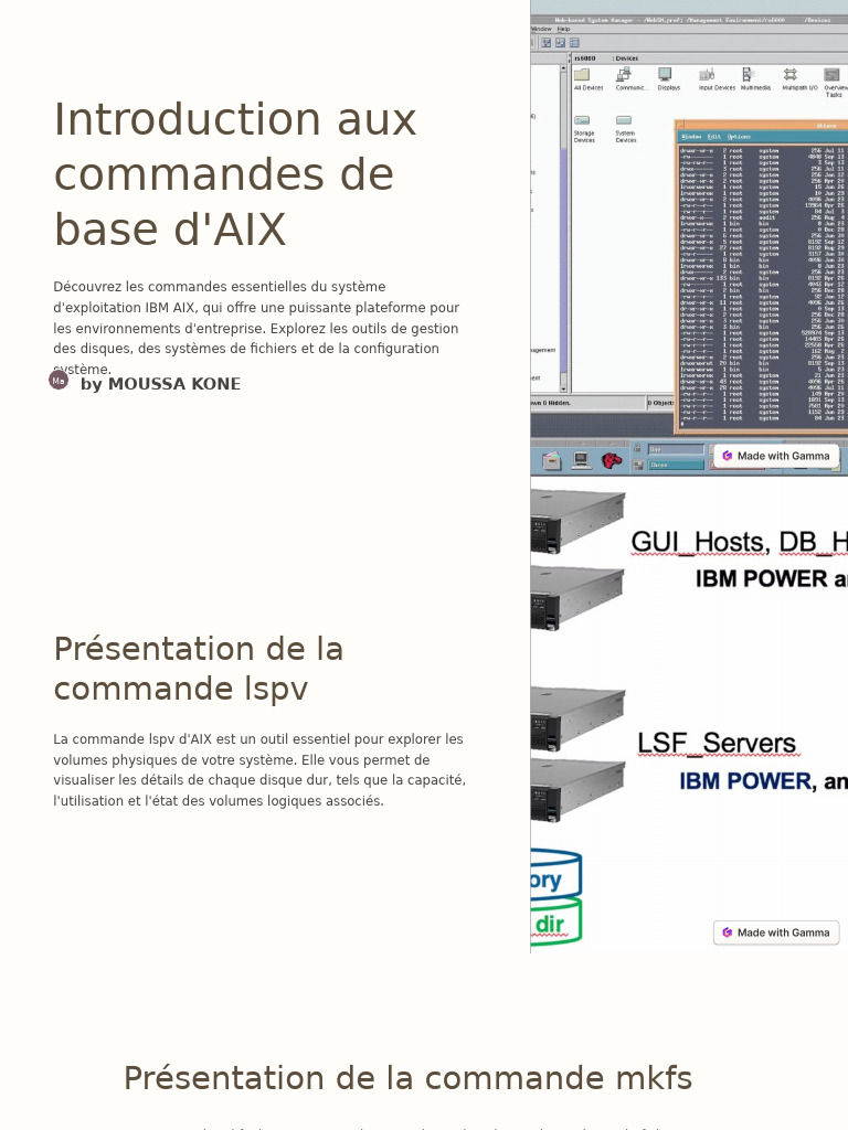 Introduction Aux Commandes de Base DAIX | PDF