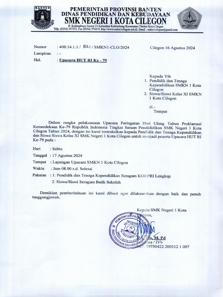 Undangan Hut Ri 79 Pdf