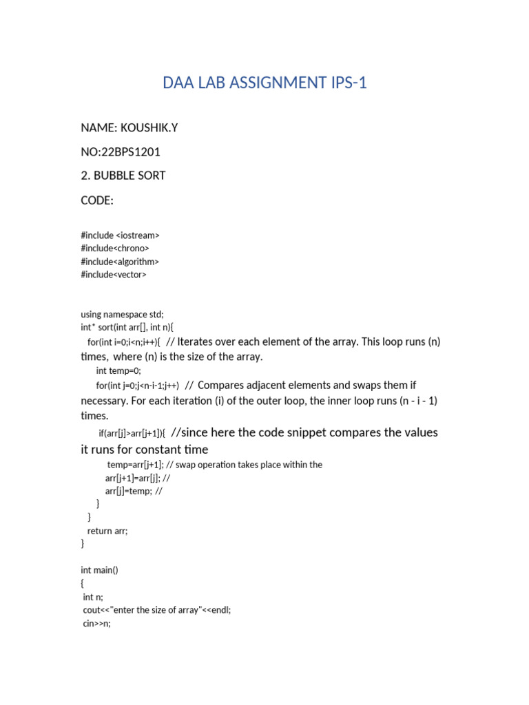 22BPS1201 - Ips-1 Daa | PDF | Computer Programming | Software Engineering