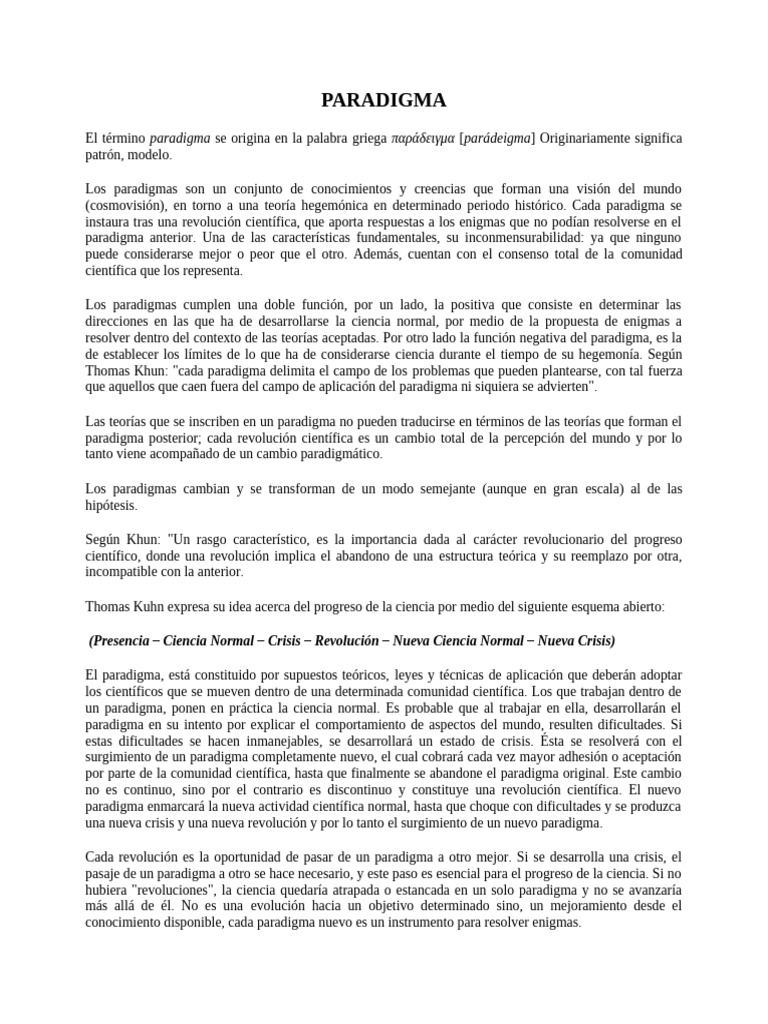 1 Paradigma | PDF