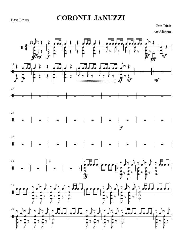 CORONEL JANUZZI - Bass Drum | PDF | Languages Of The United Kingdom ...