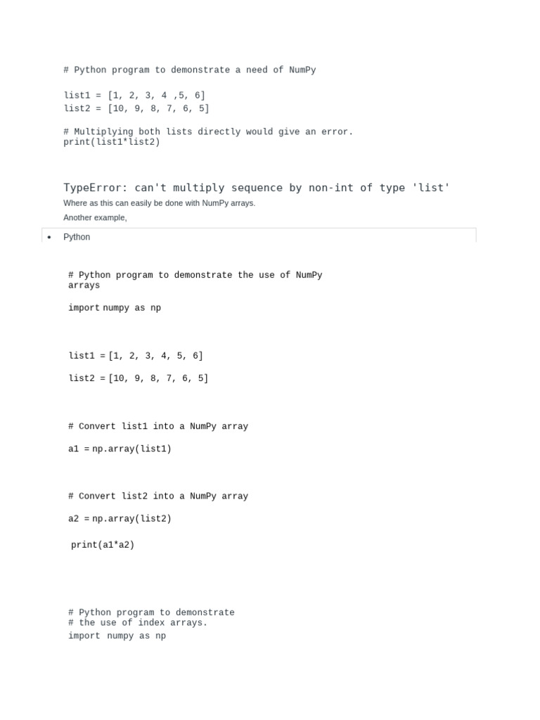 Numpy Array Indexing-1 | PDF Numpy Array Indexing-1 | PDF