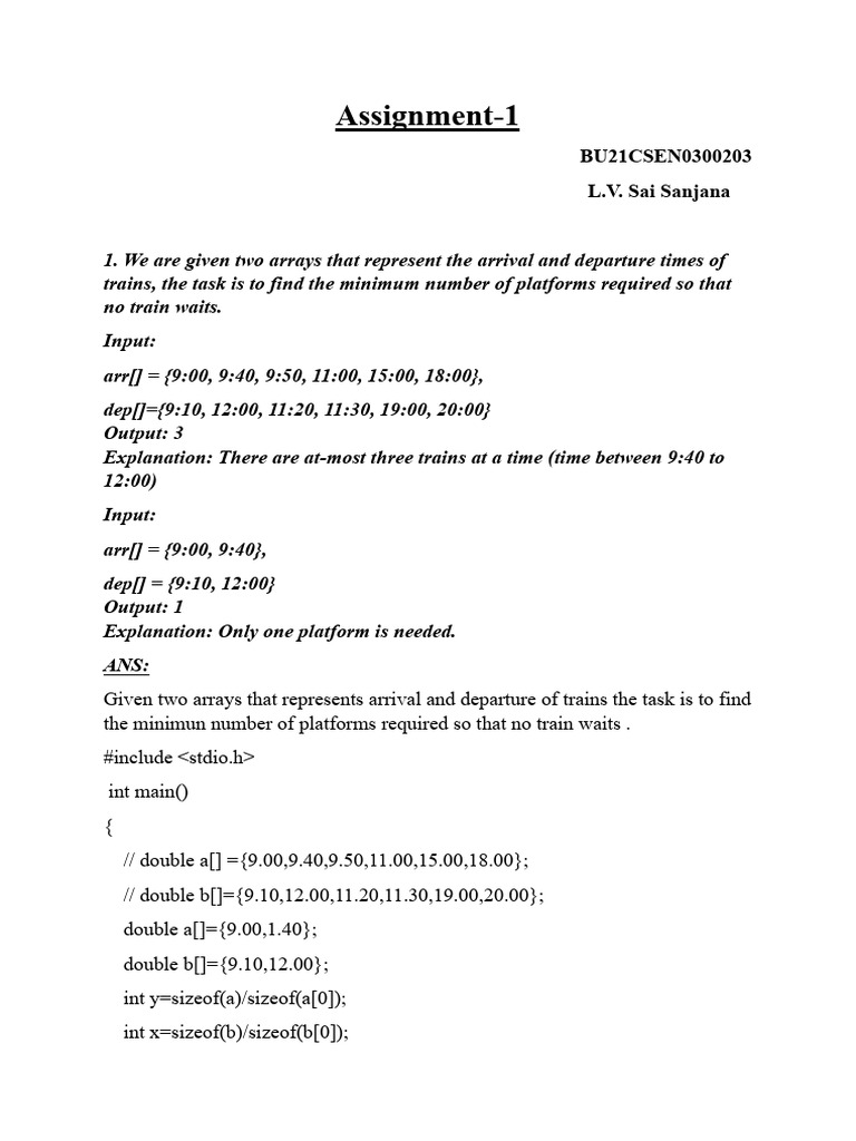 Coding Assign 1 | PDF