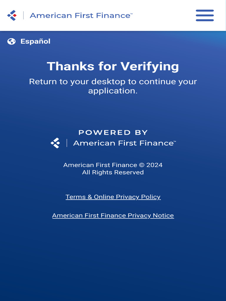 Apply With American First Finance | PDF